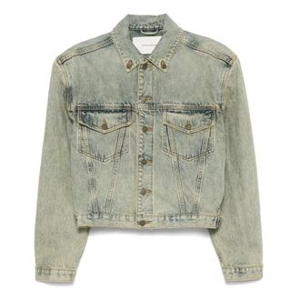 Entire studios Shrunken Denim Jacket Surface Wave - - Blouses & Shirts - Damen - Blau - XS