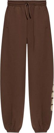 Palm Angels Sweatpants mit Print-Logo - - Trousers - Herren - Braun - L