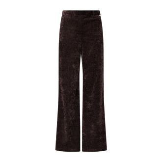 Liu Jo Pantalon Droit Velluto - Femme - Pantalons - Brun - Taille: 42 FR
