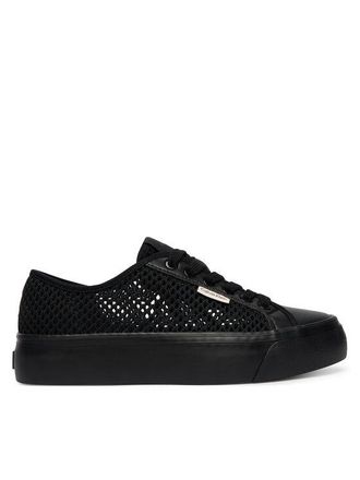 Calvin Klein Sneakers Vulc Flatf Lace Up Lin Mesh HW0HW02971 Schwarz