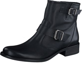 Paul Green Damen Stiefelette, Frauen Biker Boots,halbstiefel,Kurzstiefel,uebergangsschuhe,uebergangsstiefel,flach,Stiefel,Schwarz (Black),41 EU / 7.5 UK
