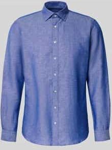 Jake*s Regular Fit Freizeithemd aus Leinen-Mix