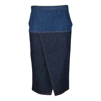 Fendi Longuette Jeansrock - - Skirts - Damen - Blau - S