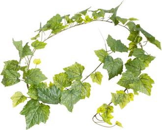 Botanic-Haus künstliche Weinlaubgirlande Weinrebe Weinlaub Länge ca. 180 cm Farbe: grün