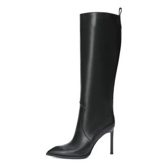 Cesare Gaspari Kniehohe Lederstiefel - - Shoes - Damen - Schwarzk - 37 EU
