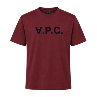 A.P.C. Standard Grand Vpc Gots - - Tops - Herren - Rot - 2XL