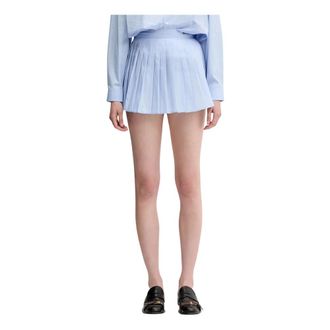 Sporty & Rich Serif Logo Rock - - Skirts - Damen - Blau - L