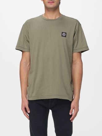 Stone Island T-Shirt STONE ISLAND Homme couleur Vert Militaire