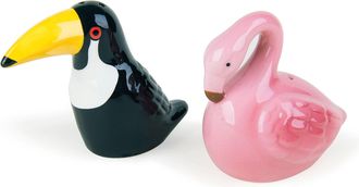 Excelsa Tropical Salz-/Pfefferstreuer, Keramik, Mehrfarbig, 2 Einheiten