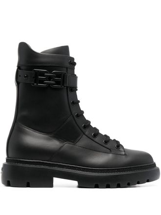 Bally bottines &agrave; lacets - Noir