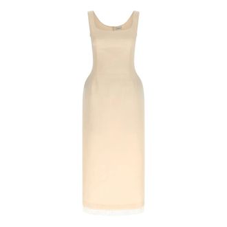 Magda Butrym Damen, Kleider, Beige, XSGr&ouml;&szlig;e