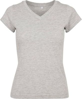 Build Your Brand Basic BY062 Short Sleeve V Neck T-Shirt M