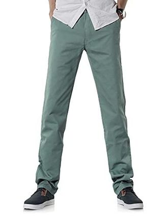 Demon&Hunter 900X S&eacute;rie Pantalon Chino Homme Coupe Classique &agrave; Jambe Droite DH9017(31)