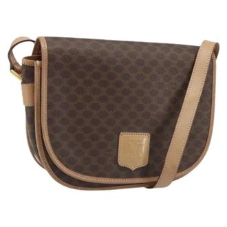 Celine Sac bandouli&egrave;re Macadam Vintage Pre-owned - Femme - Pre-owned - Brun - Taille: ONE Size