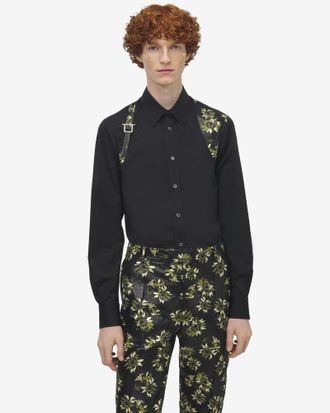 Alexander McQueen Gurt-Hemd mit Sonnenblume - Item 847293QNAAX1000