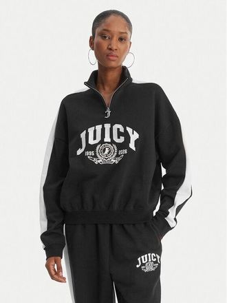 Juicy Couture Sweatshirt College JCSAS126401 Schwarz Relaxed Fit
