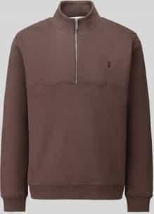 Armedangels Regular Fit Troyer aus reiner Baumwolle Modell WAARLO FLEECE
