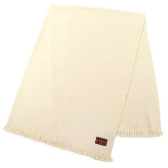Gucci &Eacute;charpe en laine doccasion - Femme - Pre-owned - Beige - Taille: ONE Size