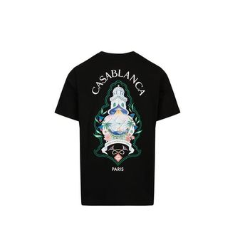 Casablanca T-shirt Hotel Emblem en coton
