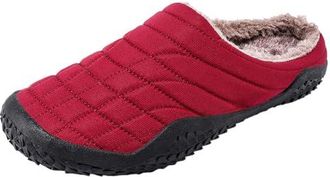 Generic Pantoufles dhiver pour homme et femme - Grande taille - Couleur unie - &Eacute;pais et chauds - Pour int&eacute;rieur et ext&eacute;rieur - Couche int&eacute;rieure douce - Chaus