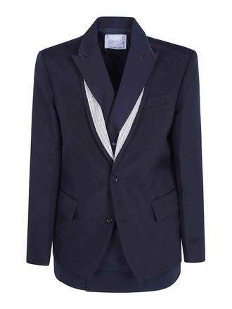 sacai Blouson En Cuir - Noir