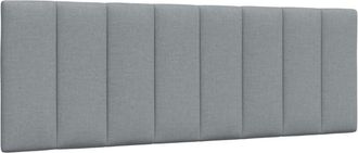 vidaXL Kopfteil-Kissen Hanko Hellgrau 140 cm Stoff Vidaxl