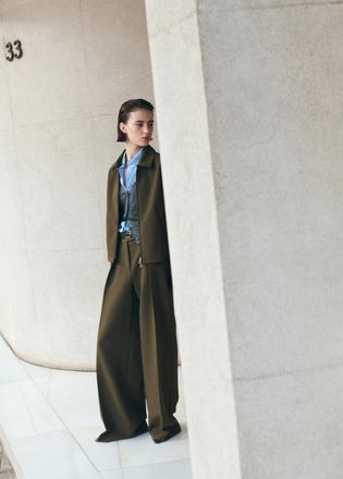 Mango Bomberjacke mit Hemdkragen khaki - Damen - XS - MANGO