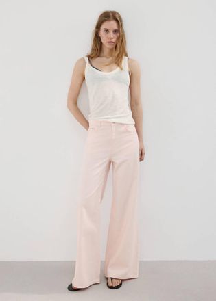 Mango Jean large taille normale rose pastel - Femme - 32 - MANGO