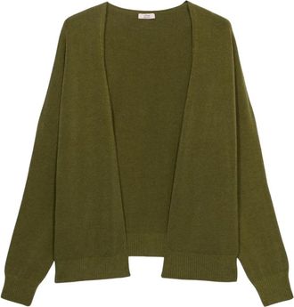 Oltre Femme, Pulls, Vert, Taille: 42/44 FR Viscose Blend Cardigan