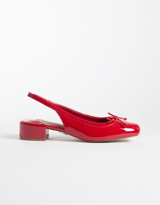 Steve Madden Loved - Slingback-Ballerinas in roter Lackoptik