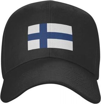Generic Casquette de baseball avec drapeau de la Finlande pour homme et femme - R&eacute;glable - Cadeau dext&eacute;rieur
