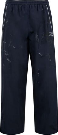 Balenciaga pantalon de jogging à motif monogrammé - Bleu