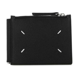 Maison Margiela Homme, Accessoires, Noir, Taille: ONE Size Portefeuilles porte-cartes en cuir noir