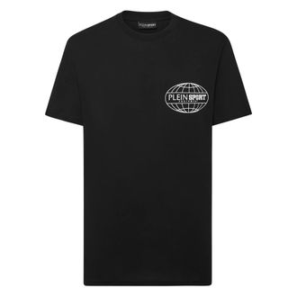 Plein Sport Homme, Tops, Noir, Taille: 2XL T-Shirt Col Rond