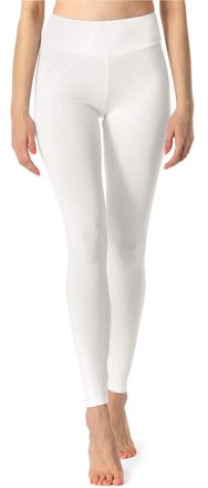 Merry Style Damen Lange Leggings Fitnesshose aus Viskose MS10-221 (Wei&szlig;, XXL)