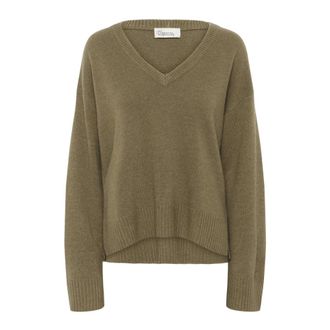 MY ESSENTIAL WARDROBE Femme, Pulls, Vert, Taille: 40 FR V-neck Tricots