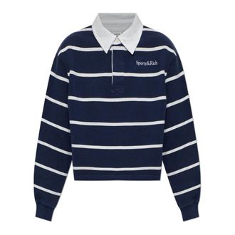 Sporty & Rich Femme, Tops, Bleu, Taille: 36 FR Polo Chemises