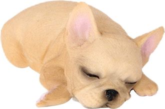 Pretyzoom Liegende Bulldoggenfigur Massiv Tierform-modellornament Dekoration Hundemodell F&uuml;r Home Office