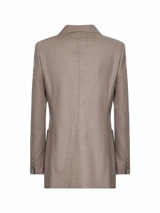 Max Mara Womens Blazer Harald Turtledove Cashmere Grey Jacket