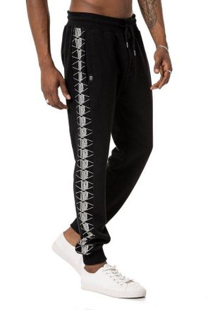 Red Bridge Jogginghose Sweatpants mit seitlichem 3D Print Premium Qualit&auml;t