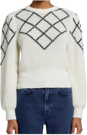 7 For All Mankind Femme, Pulls, Blanc, Taille: 38 FR Maglione