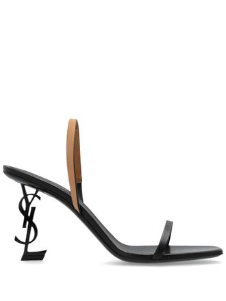 Saint Laurent sandales Opyum - Noir