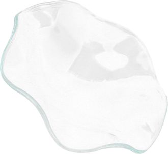 Lurrose Transparente Glas Wellenf&ouml;rmige Aromatherapie Schale &Ouml;lw&auml;rmer Wachsschmelzschale Stabile Glasplatte F&uuml;r Duft&ouml;l Aromalampe Duftlampen Zubeh&ouml;r