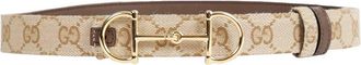 Gucci GG Canvas Horsebit Buckle