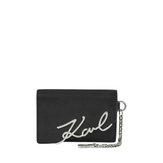 Karl Lagerfeld Petit portefeuille K/Signature - Femme - Accessoires - Noir - Taille: ONE Size