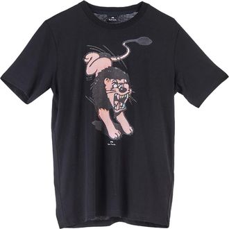 Paul Smith Homme, Tops, Noir, Taille: S T-shirt Leone