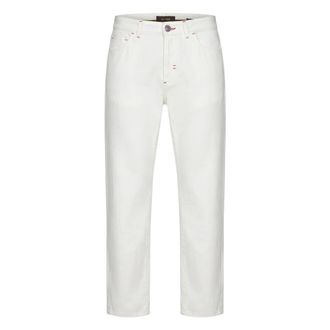 Moorer Pantalon &Eacute;l&eacute;gant - Femme - Jeans - Blanc - Taille: 36 FR