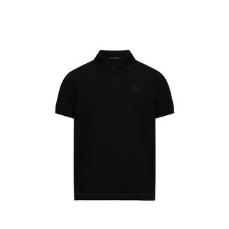 Moncler Polo &agrave; logo en coton piqu&eacute;