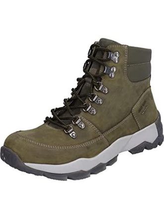 Josef Seibel Homme Bottines &agrave; Lacets Philipp 01, Monsieur Bottines,Largeur G (Normale),Semelle int&eacute;rieure Amovible,Vert (Oliv-Kombi),45 EU / 10 UK