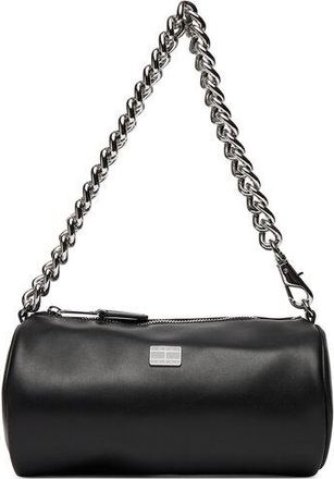Tommy Jeans Handtasche Tjw Chain Shoulder Bag AW0AW17893 Schwarz